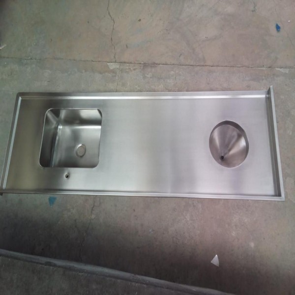 BANCADA INOX COM CUBA INDUSTRIAL - Solucões Industriais