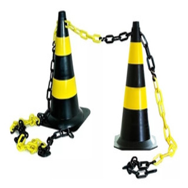 cone com corrente de plástico - Soluções Industriais