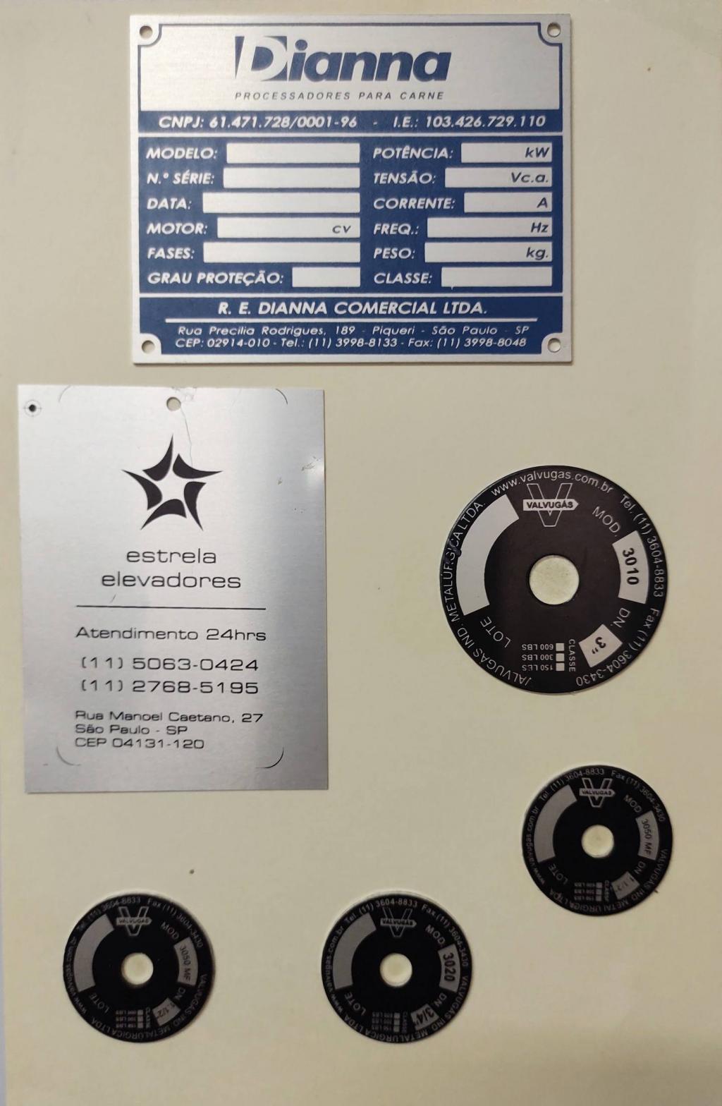 PLACAS PARA MÁQUINAS OPERATRIZES - Solucões Industriais