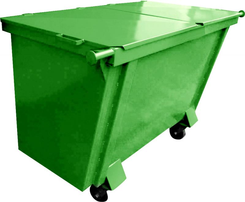 Container Metálico 1200 Litros - EcoContêiner - Soluções Ambientais