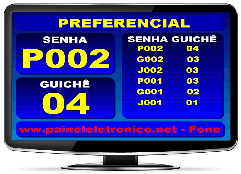 Painel de senha - Vital Tech