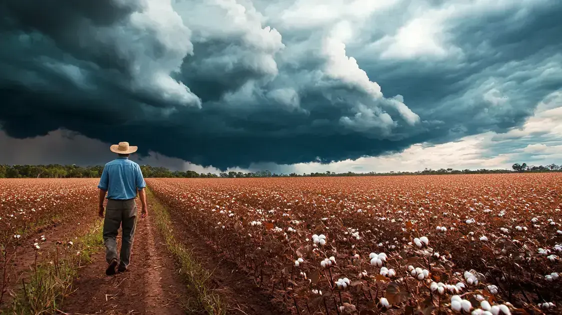 Brasil lidera exportação de algodão apesar dos desafios climáticos