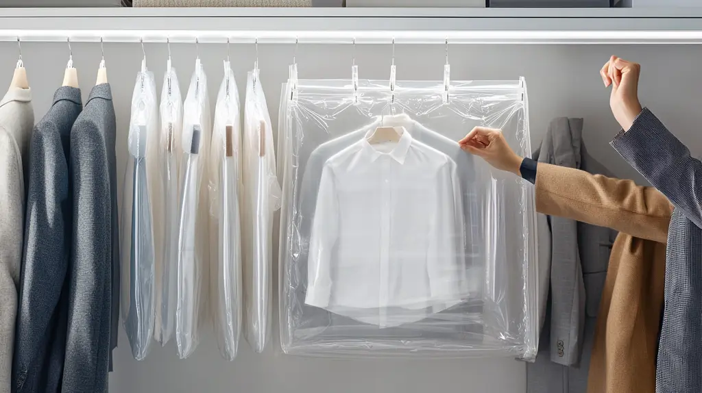 Capa protetora para roupas